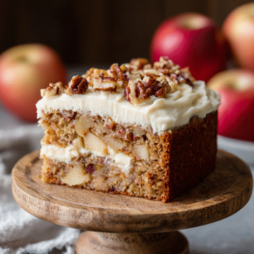 Irresistibly Delicious Fresh Apple Cake with Cream Cheese Frosting Recipe